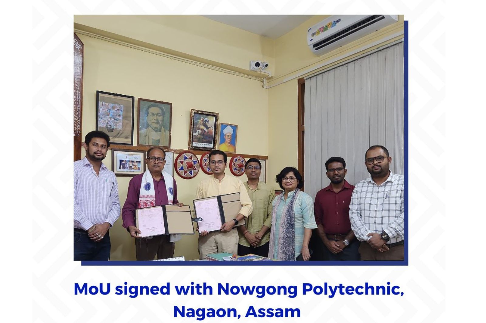 Girijananda Chowdhury University Assam signed a MoU with Nowgong ...