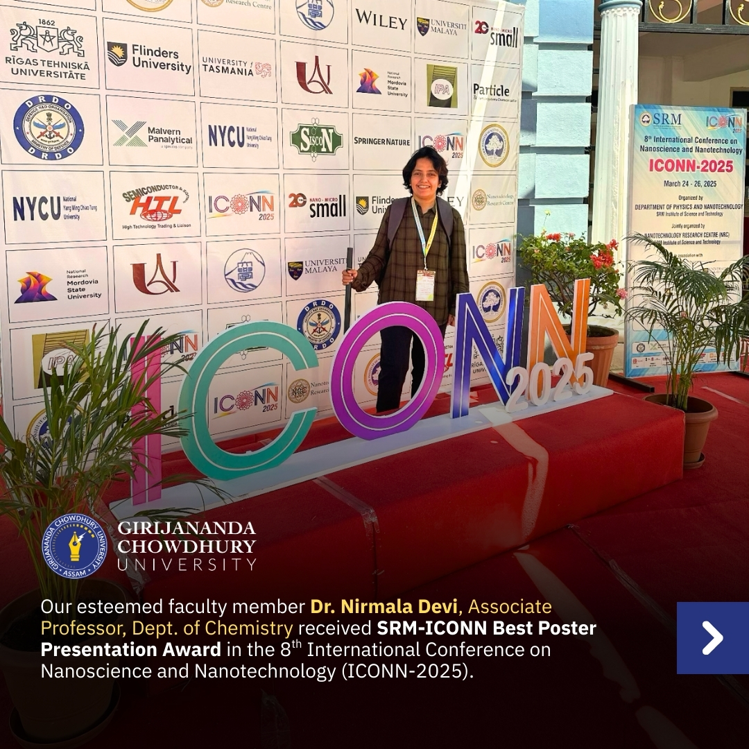 Dr. Nirmala Devi Awarded SRM-ICONN Best Poster Presentation at ICONN ...